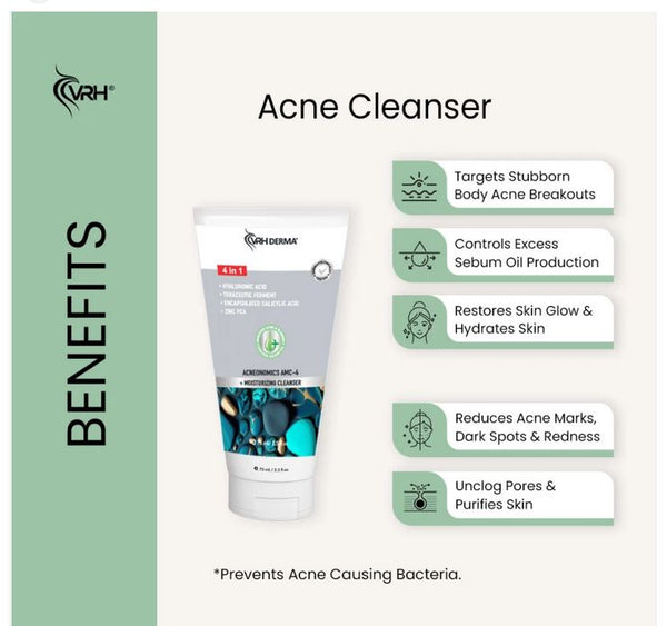 Buy VRH Acneonomics Acne Face Cleanser from V R Health Science in India