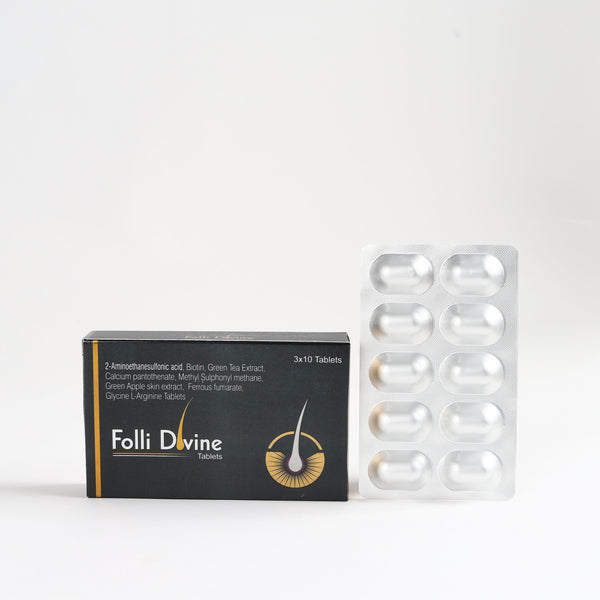 Buy Folli Divine Hair Tablets (3x10 Tablets) @ from Divine Derma